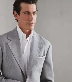 Brunello Cucinelli Comfort Wool-silk-linen Deconstructed Cavallo Blazer