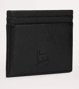 CHRISTIAN LOUBOUTIN Kois Loubinthesky Calfskin Card Holder - Black