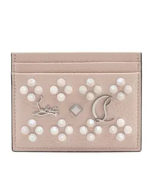 CHRISTIAN LOUBOUTIN Kois Loubinthesky Calfskin Card Holder Multi