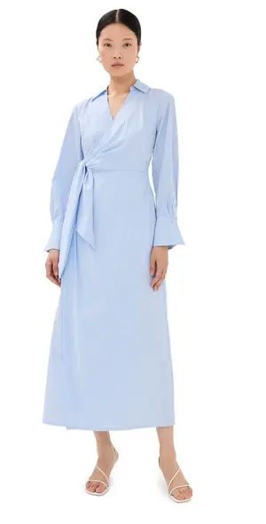 Simkhai Briar Striped Wrap Dress