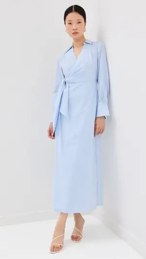 Simkhai Briar Striped Wrap Dress