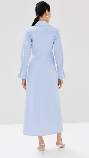 Simkhai Briar Striped Wrap Dress