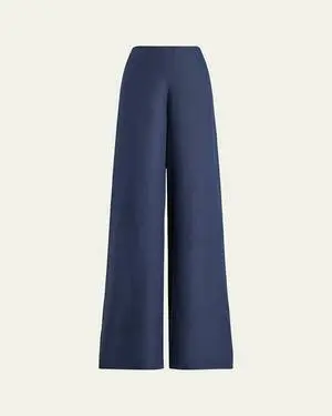 Ralph Lauren Daria Linen Wide-leg Pants