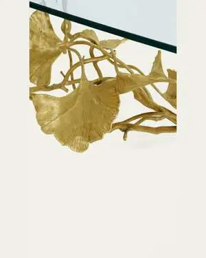 Michael Aram Golden Ginkgo Coffee Table