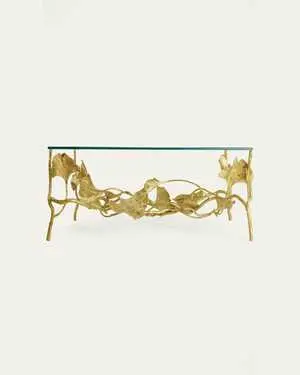 Michael Aram Golden Ginkgo Coffee Table