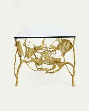 Michael Aram Golden Ginkgo Coffee Table
