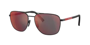 Prada Sunglasses - Dark Grey Mirror Blue,red
