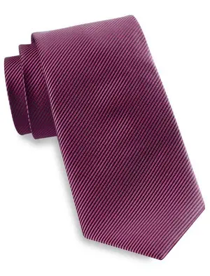 SYNRGY BY DXL Textured Solid Tie - Berry