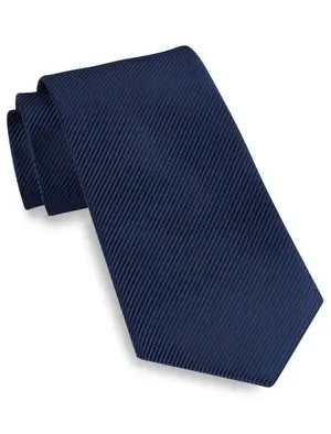 SYNRGY BY DXL Textured Solid Tie - Blue