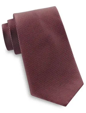 SYNRGY BY DXL Textured Solid Tie Burgundy
