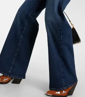 7 For All Mankind Lotta Rebel High-rise Wide-leg Jeans