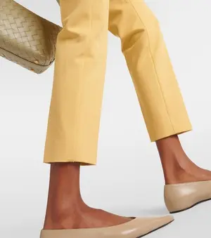 Max Mara Pegno Cropped Slim Pants - Beige