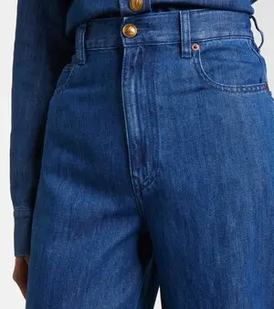 Valentino Garavani High-rise Wide-leg Jeans