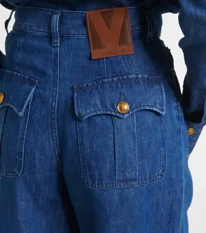 Valentino Garavani High-rise Wide-leg Jeans