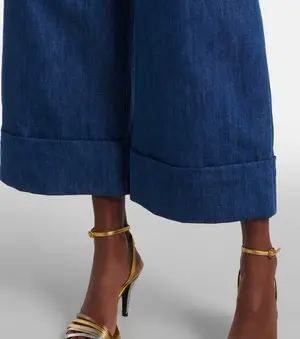 Valentino Garavani High-rise Wide-leg Jeans