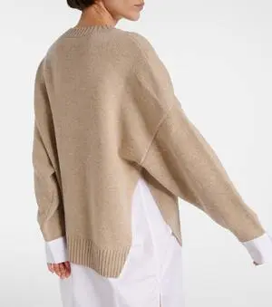 Stella McCartney Layered Virgin Wool Sweater - Beige