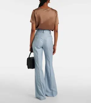 Gabriela Hearst Rhein High-rise Flared Pants