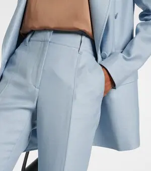 Gabriela Hearst Rhein High-rise Flared Pants