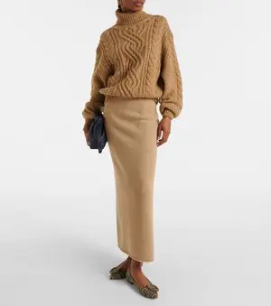 GIANVITO ROSSI Venezia Bouclé Ballet Flats With Buckle Fastening - Brown