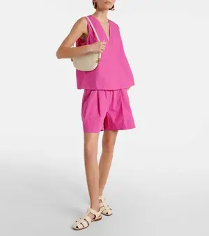 Asceno Zurich Cotton Poplin Short - Pink