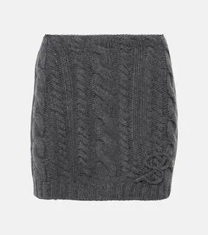 Blumarine Cable-knit Mini Skirt