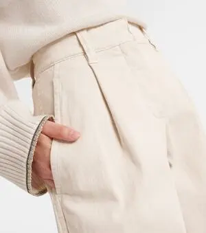 Brunello Cucinelli Mid-rise Straight Jeans - White