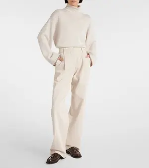 Brunello Cucinelli Mid-rise Straight Jeans - White