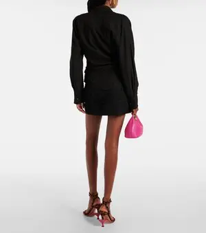 Jacquemus La Chemise Bahia Tie-detailed Top - Black