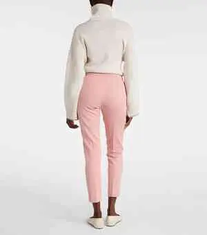 Max Mara Pegno Cropped Slim Pants - Pink