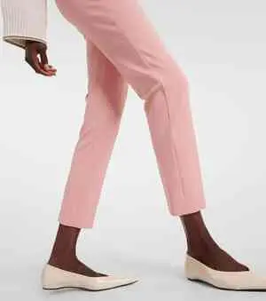 Max Mara Pegno Cropped Slim Pants - Pink