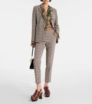 Etro Printed Cropped Pants