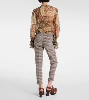 Etro Printed Cropped Pants