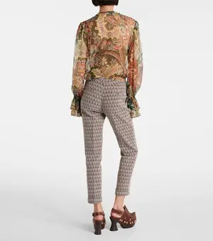Etro Printed Cropped Pants