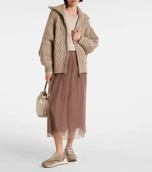 Brunello Cucinelli Monili Suede Sneakers