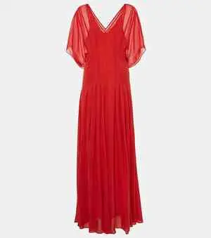 Max Mara Murge Draped Silk Gown
