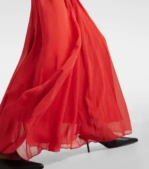 Max Mara Murge Draped Silk Gown