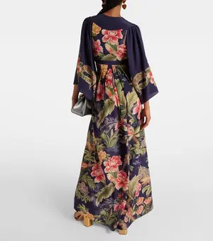 Etro Floral Silk Crêpe De Chine Maxi Dress - Multicoloured
