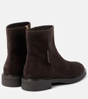 GIANVITO ROSSI Lexington Suede Ankle Boots - Brown