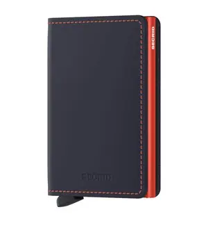SECRID Leather Slimwallet Blue