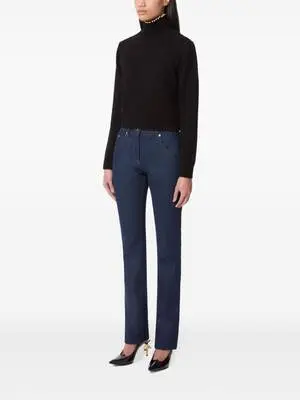 Nina Ricci Bead-embellished Wool-blend Jumper