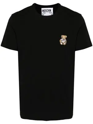 Moschino Teddy Bear Cotton T-shirt - Black