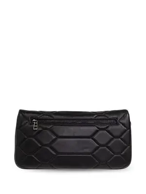 Zadig&Voltaire Rock Quilted Clutch With Chain Strap - Black