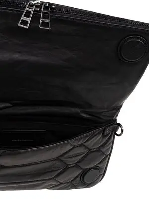 Zadig&Voltaire Rock Quilted Clutch With Chain Strap - Black