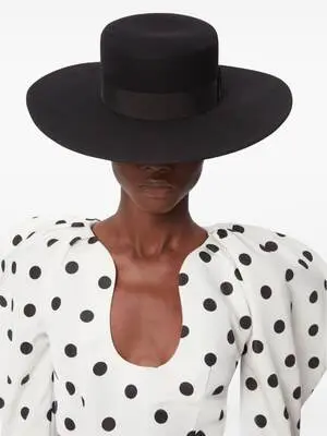 Nina Ricci Large Felt Wool Boater