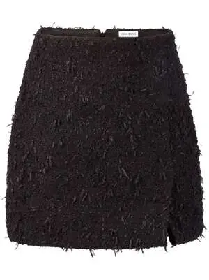 Nina Ricci Frayed Tweed Mini Skirt