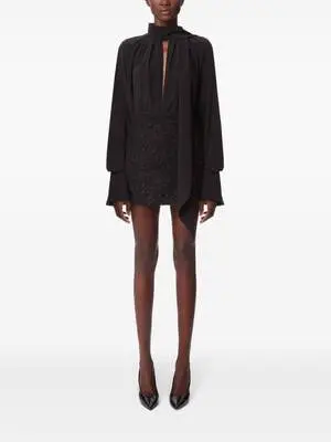 Nina Ricci Frayed Tweed Mini Skirt