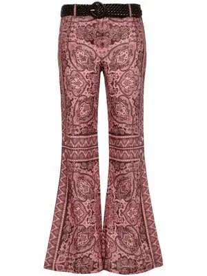 Zimmermann Ottie Paisley-print Trousers