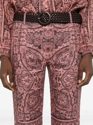 Zimmermann Ottie Paisley-print Trousers