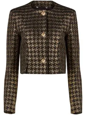 Nina Ricci Houndstooth Cropped Jacket