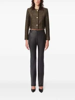 Nina Ricci Houndstooth Cropped Jacket